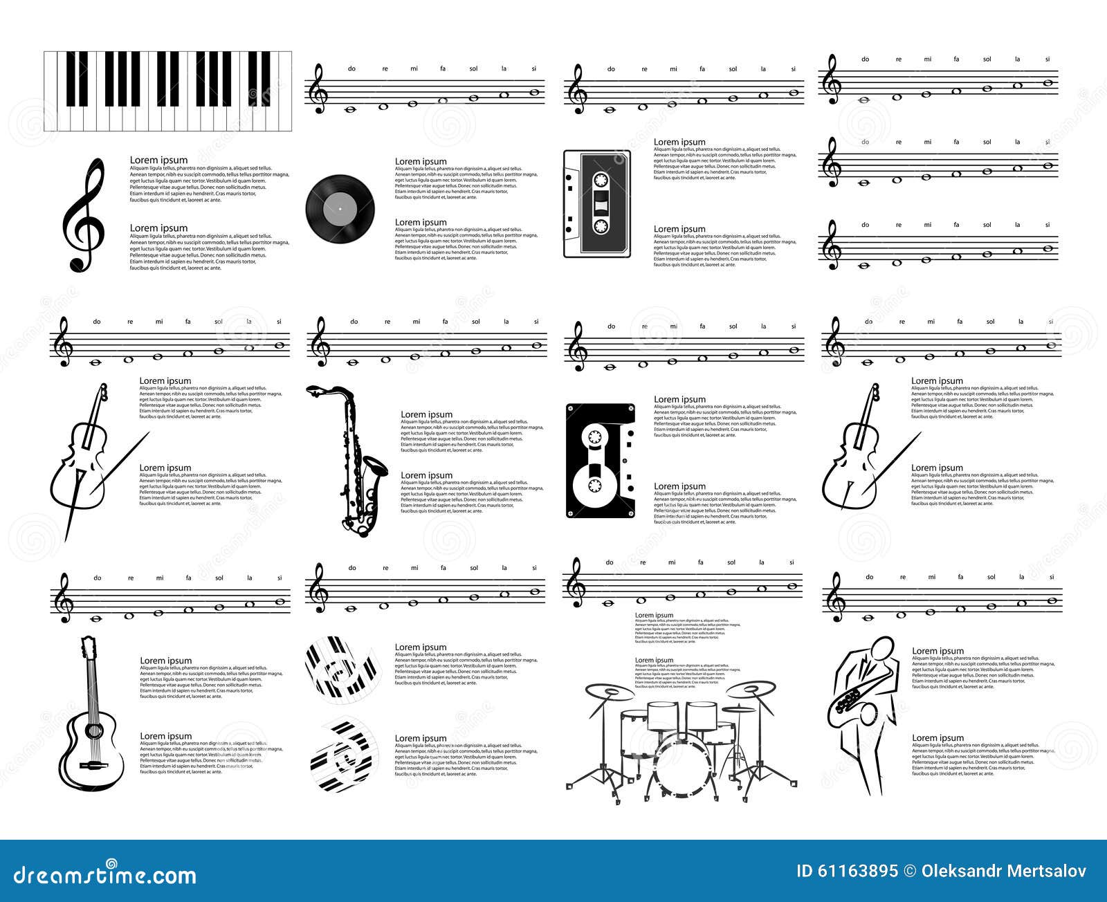 Musical Instruments Icon Background Abstract Illustration Object ...
