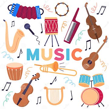 Musical Instruments. Musical Instruments Metaphorically Dance, Creating ...