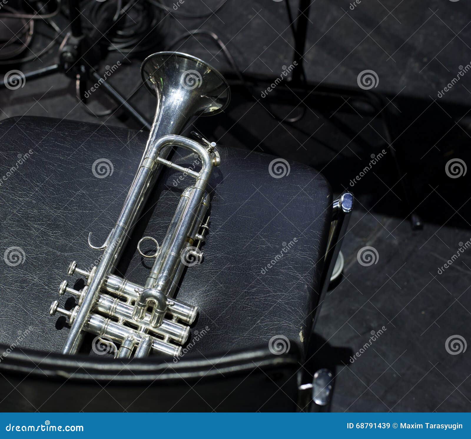 Musical instruments. stock image. Image of trumpet, amplifier - 68791439