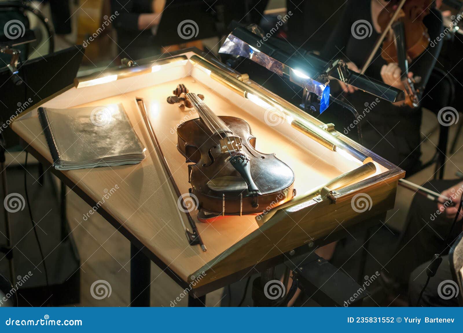 Musical Instruments in an Orchestra during a Break Stock Photo - Image ...