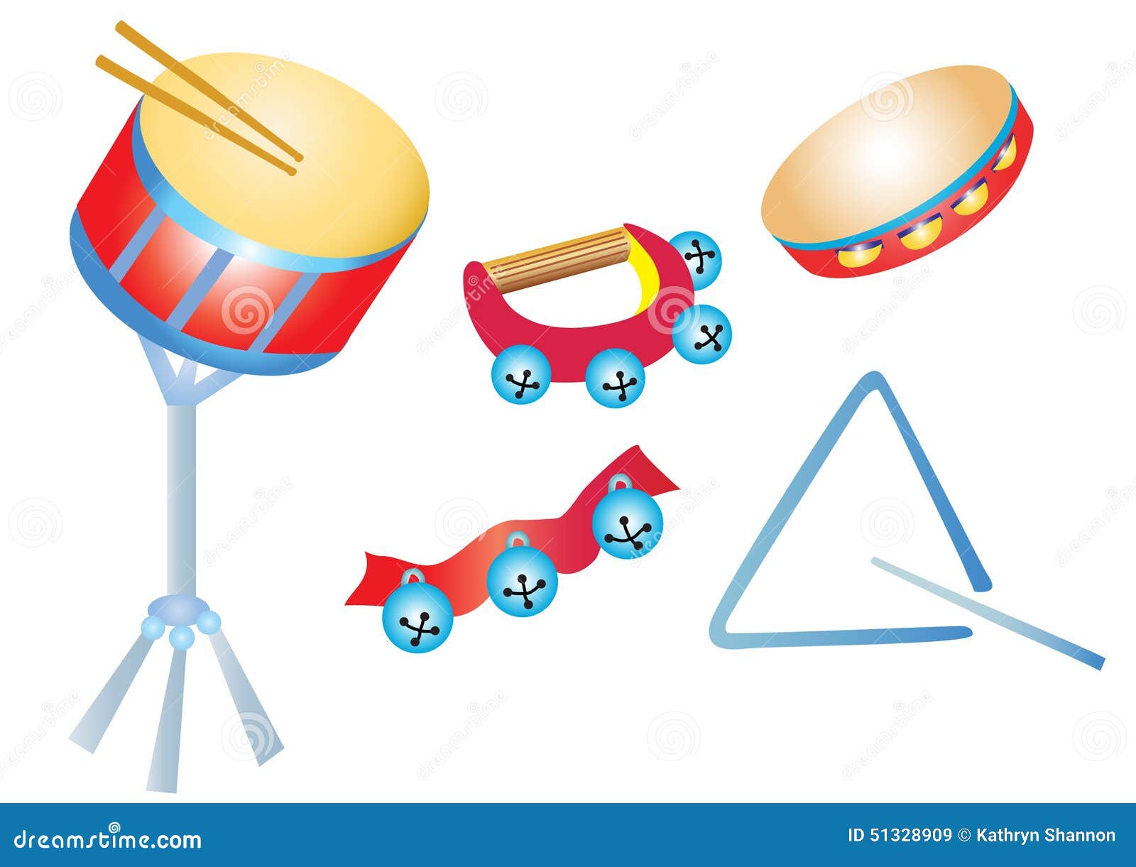 Musical Instruments, Percussion Stock Vector - Illustration of ...