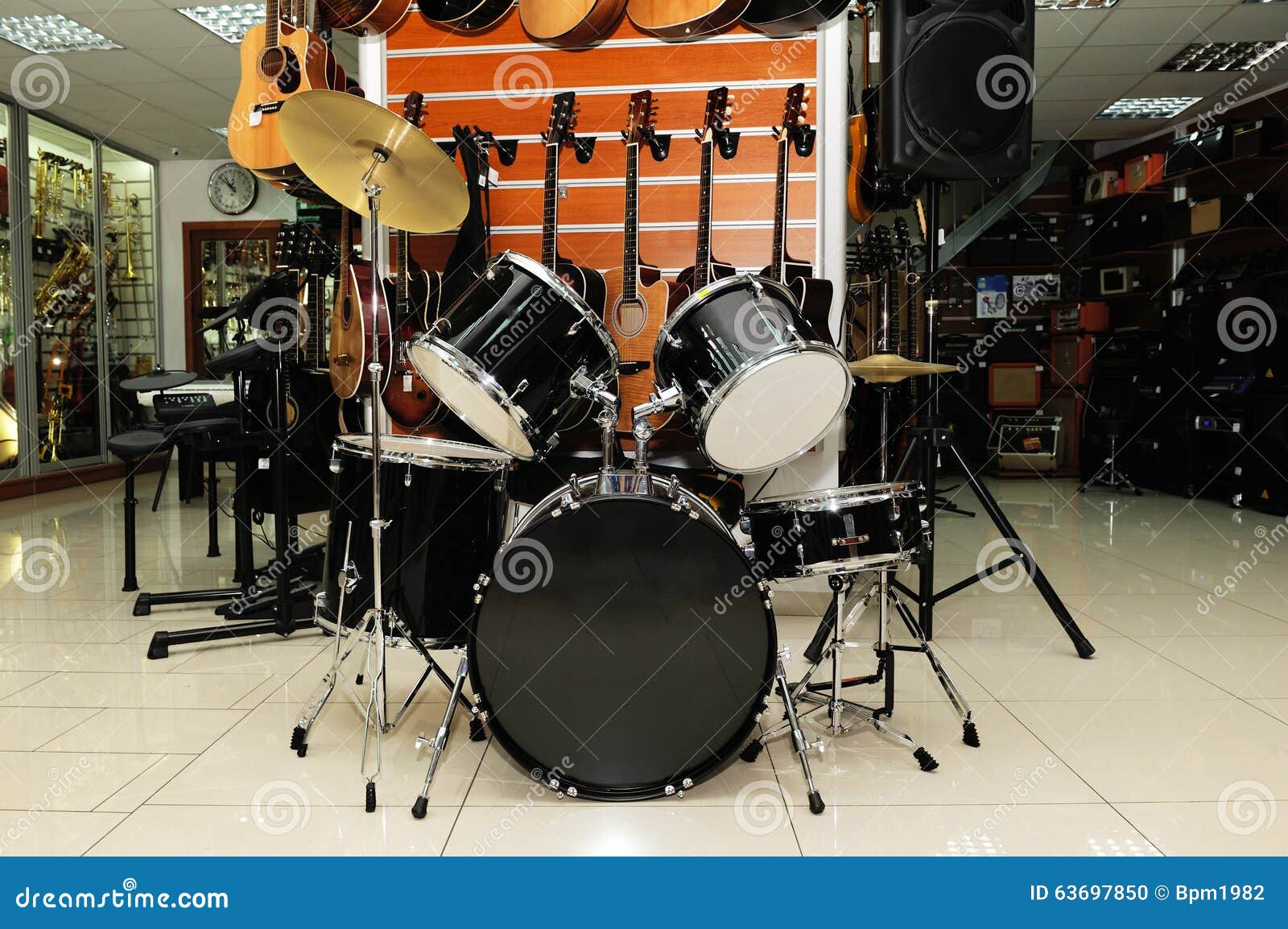 Musical Instruments Ready for the Gig Stock Photo - Image of copper ...