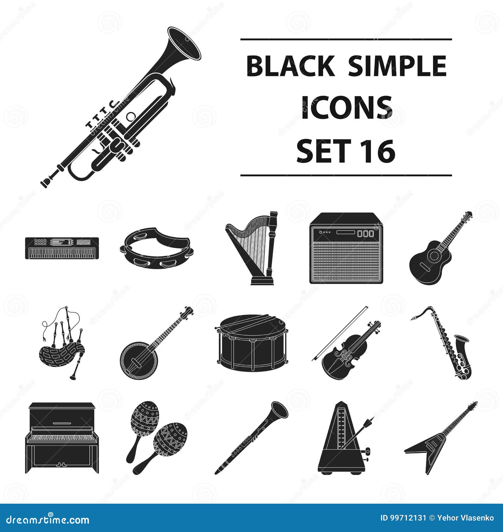 Musical Instruments Set Icons in Black Style. Big Collection of Musical ... Musical Instruments Set Icons in Black Style. Big Collection of Musical ...
