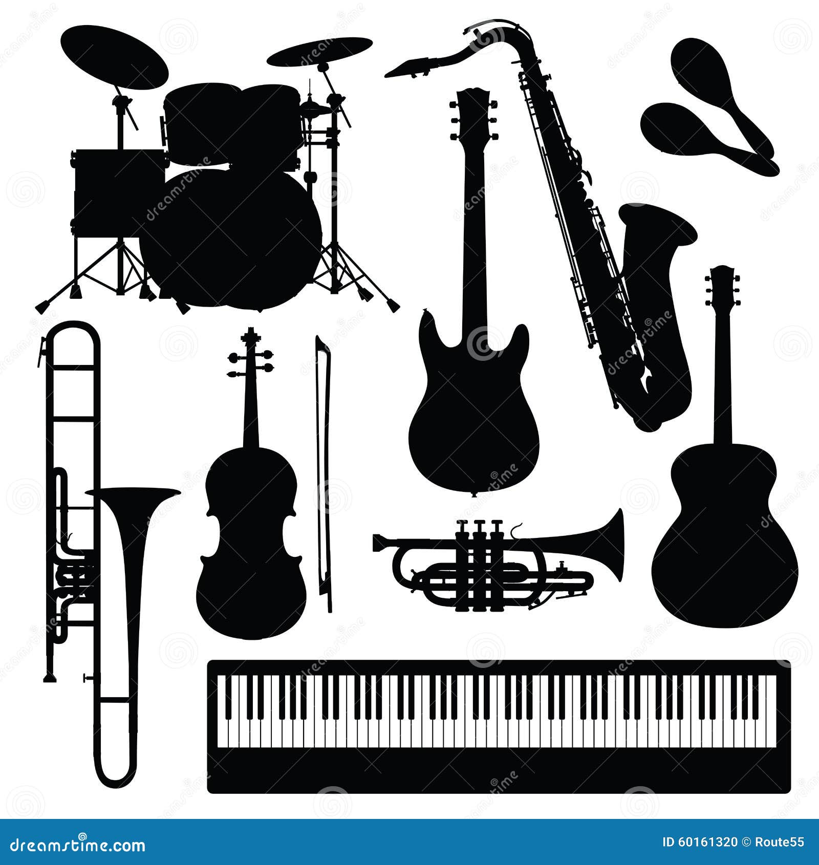 Musical instruments stock vector. Illustration of acoustic - 60161320