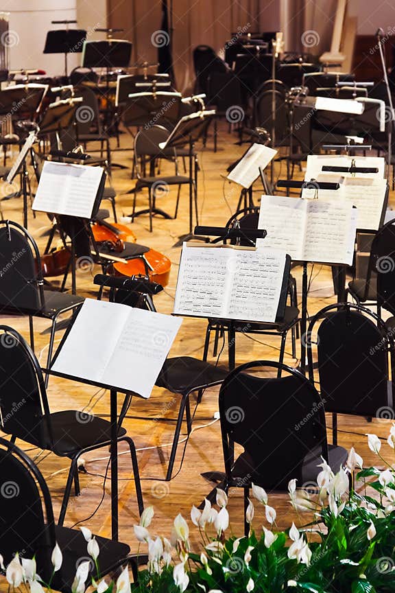 Musical Instruments and Sheet Music Stock Image - Image of live ...