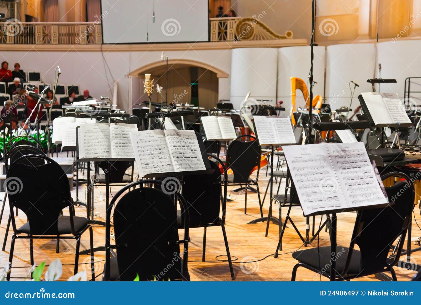 Musical Instruments and Sheet Music Stock Image - Image of drama ...
