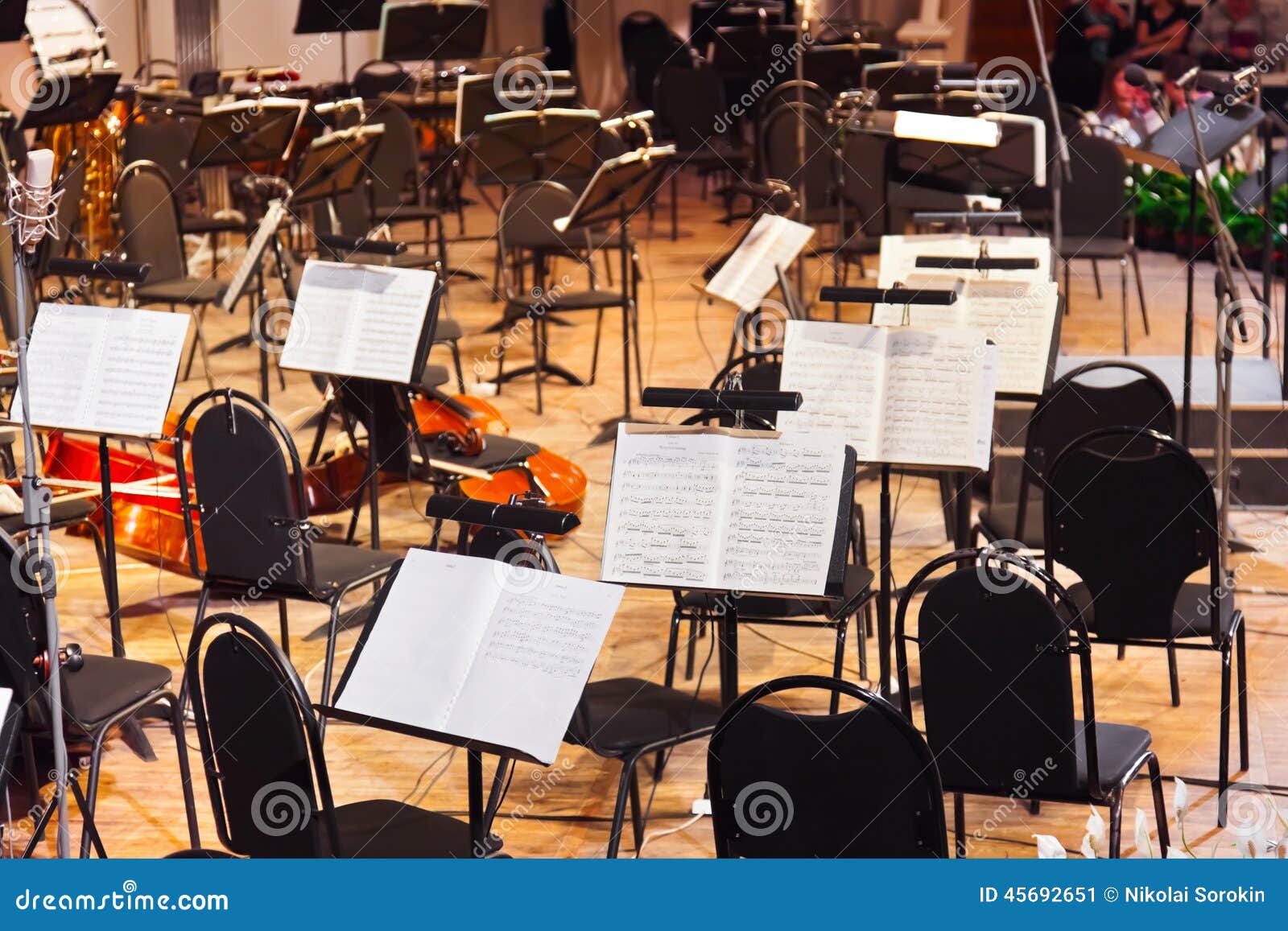 Musical Instruments and Sheet Music Stock Image - Image of performance ...