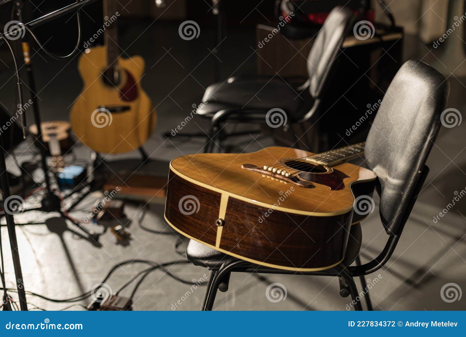 Musical Instruments on Stage without Musicians. Concert Cancellation ...