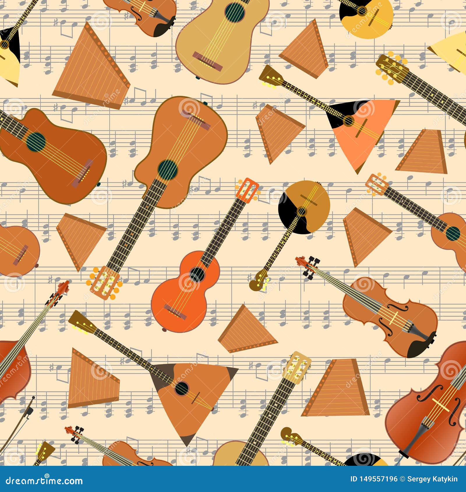 Musical Instruments. String and Stringed Musical Instruments Stock ...