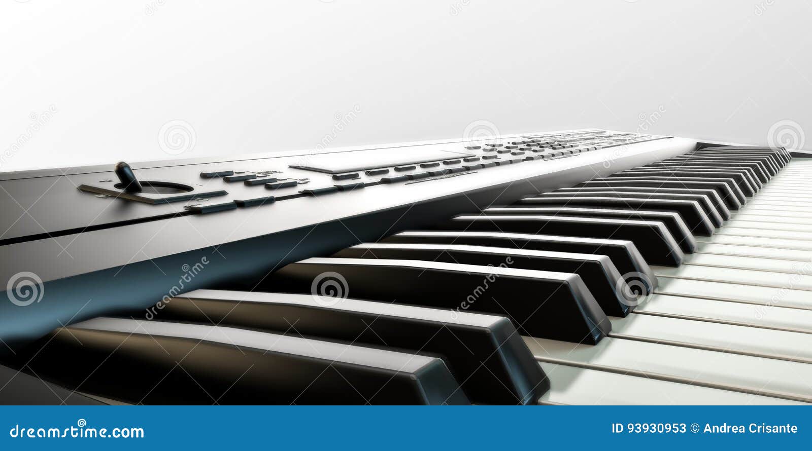 Musical keyboard stock illustration. Illustration of note - 93930953