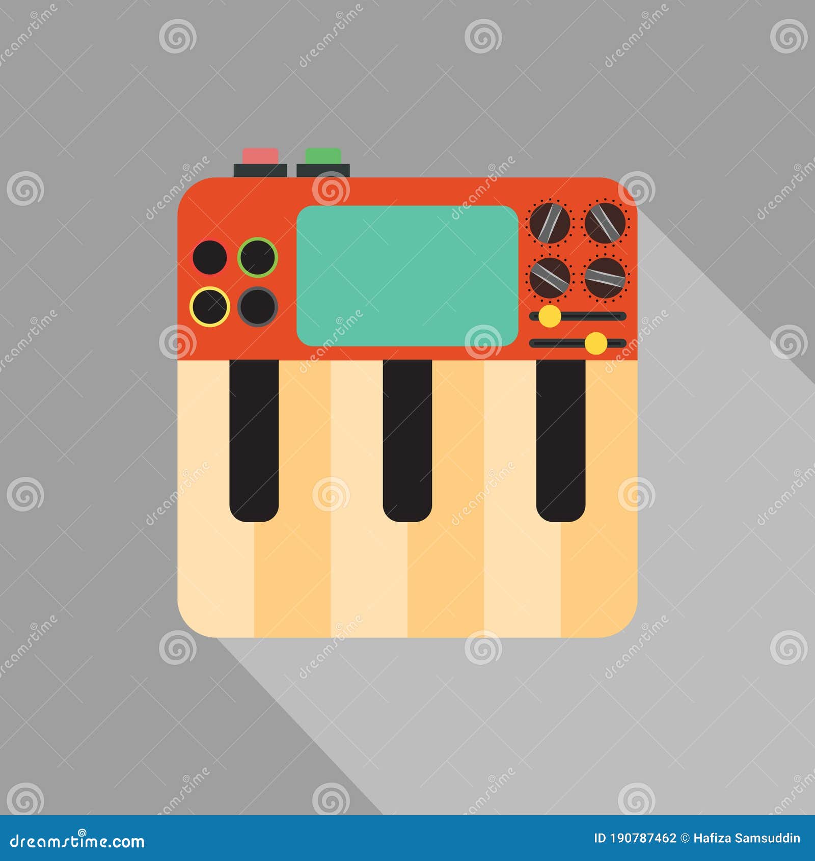 Musical Keyboard. Vector Illustration Decorative Design Stock Vector ...