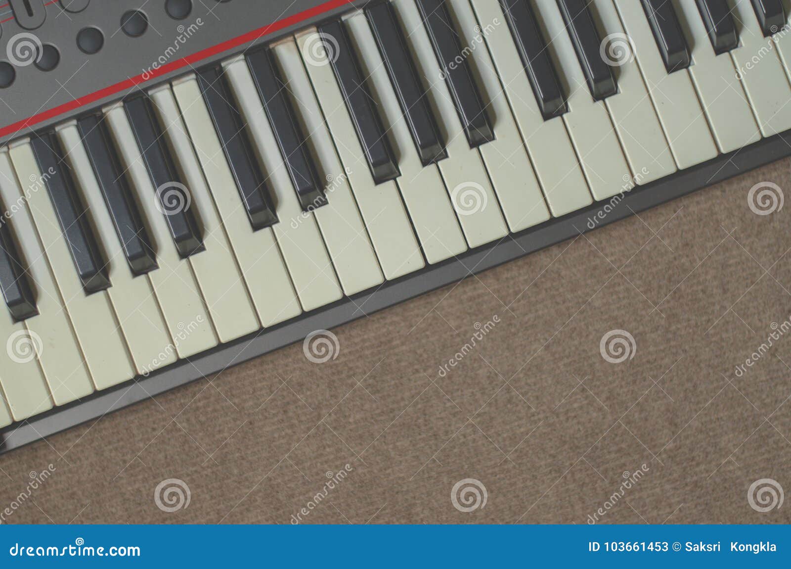 Musical Keyboards White and Black Close Up Stock Image - Image of ...