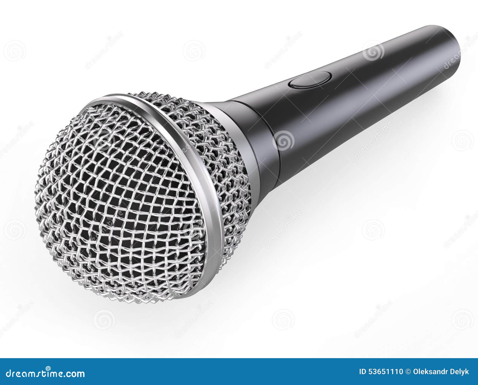 Musical microphone stock illustration. Illustration of audio - 53651110