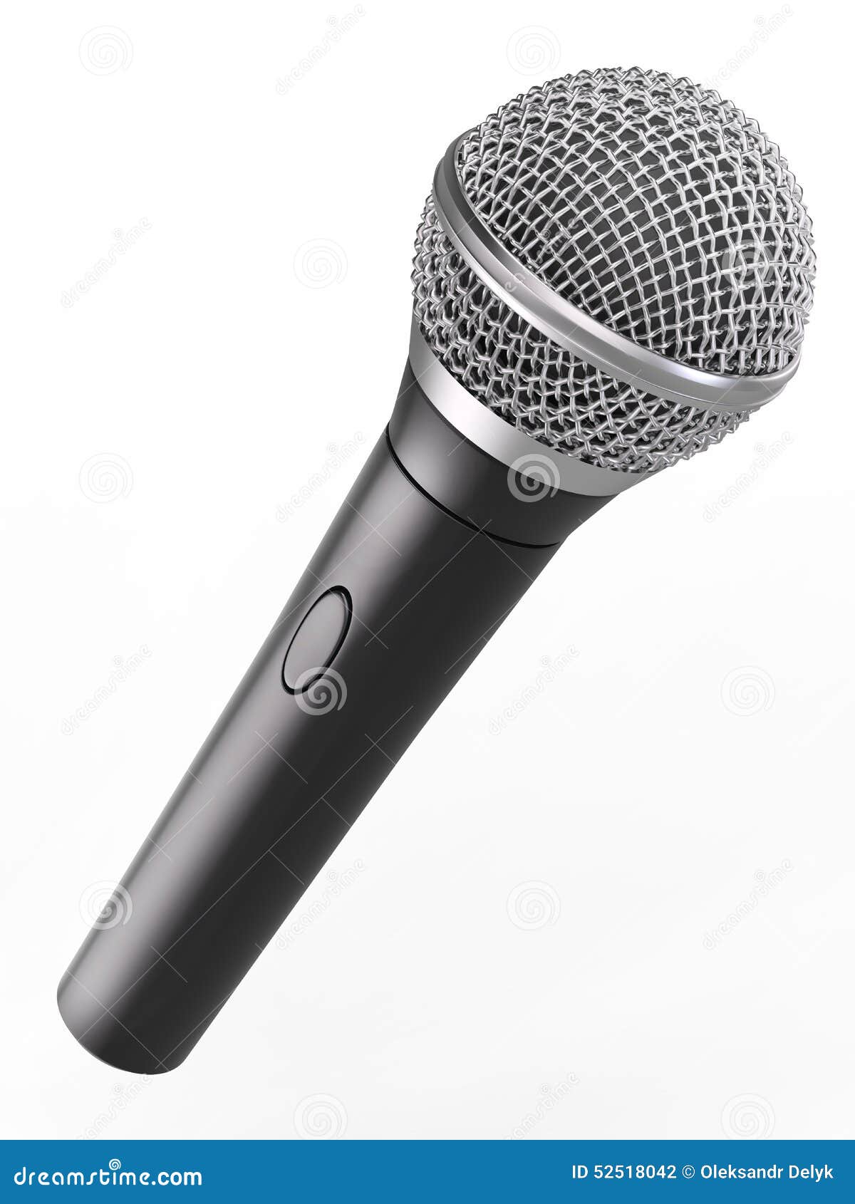 Musical Microphone And The Word Karaoke On A White Background In ...