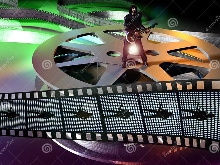 Musical movie stock illustration. Illustration of play - 14338251
