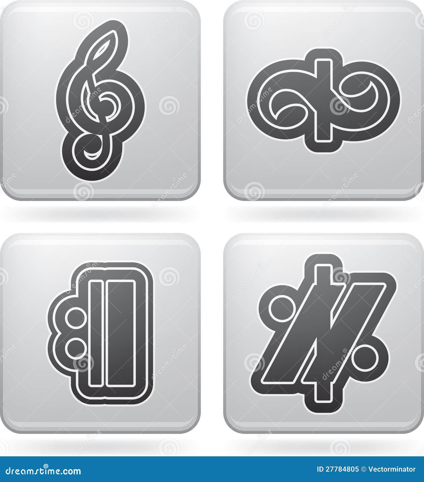 Musical notation stock vector. Illustration of vector - 27784805