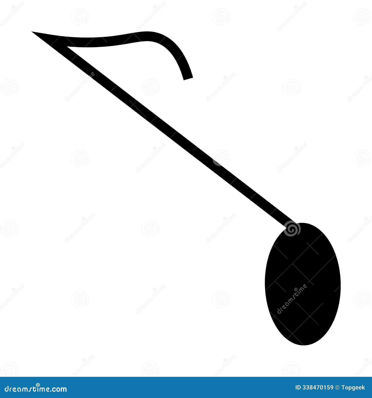 Musical Notation Eighth Note Vector, Symbolizing Rhythm and Melody in ...