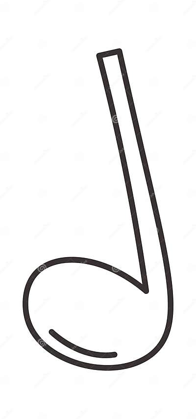 Musical Note Crotchet stock vector. Illustration of clef - 282293066