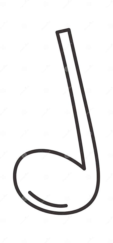 Musical Note Crotchet stock vector. Illustration of clef - 282293066