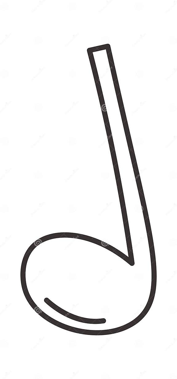 Musical Note Crotchet stock vector. Illustration of clef - 282293066