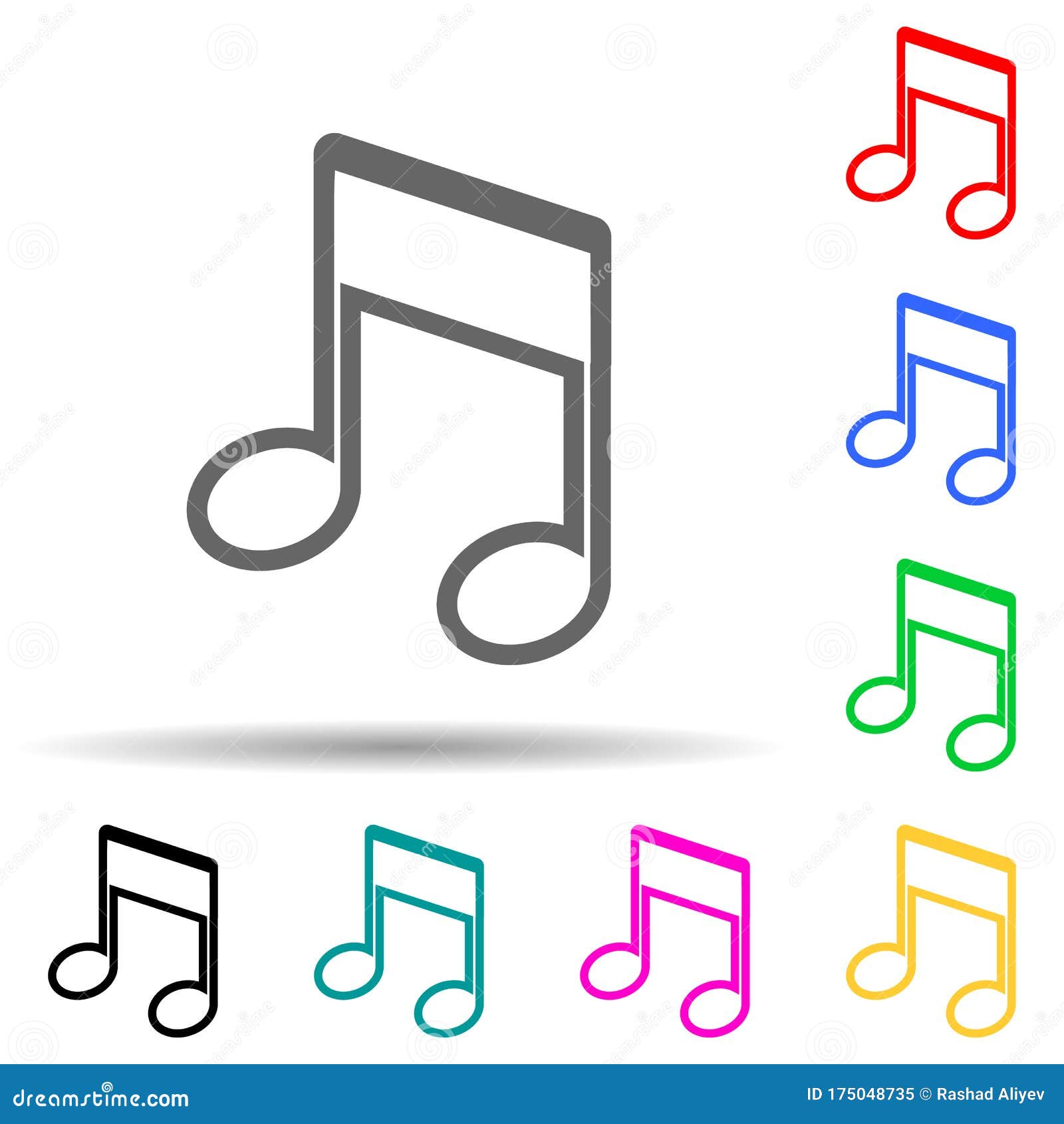 Musical Note Icon. Element of Simple Icon for Websites, Web Design ...