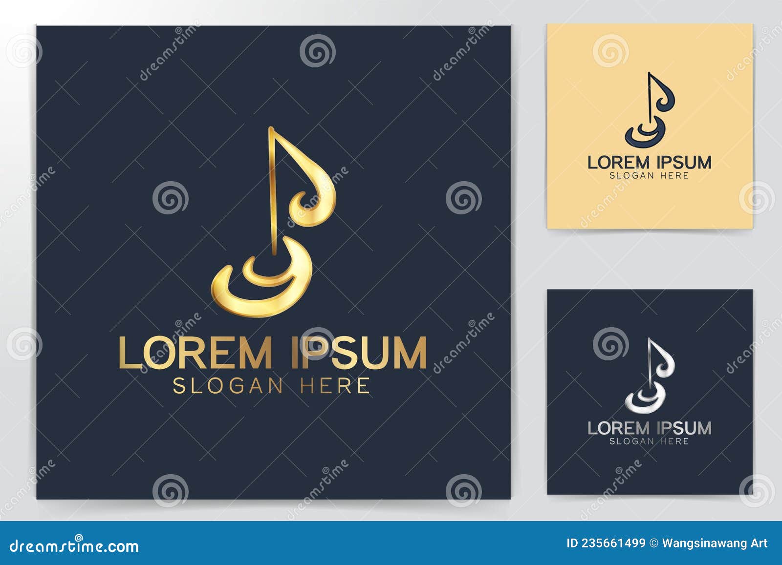Musical Note Logo Designs, Vector Illustration Stock Vector ...