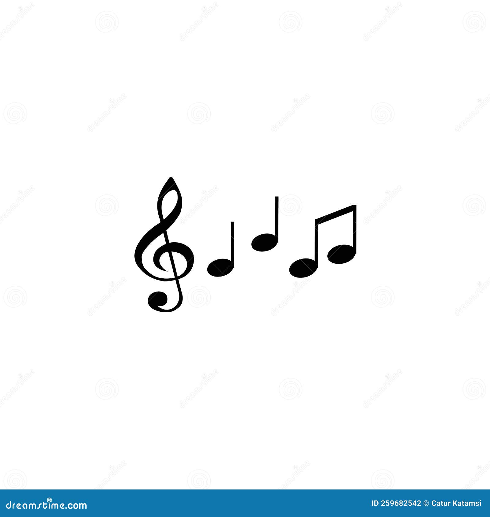 Musical Note Logo Icon Vector Design Stock Illustration - Illustration ...