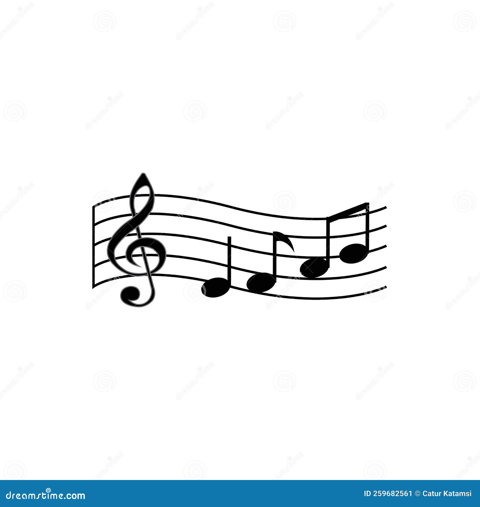 Musical Note Logo Icon Vector Design Stock Vector - Illustration of ...