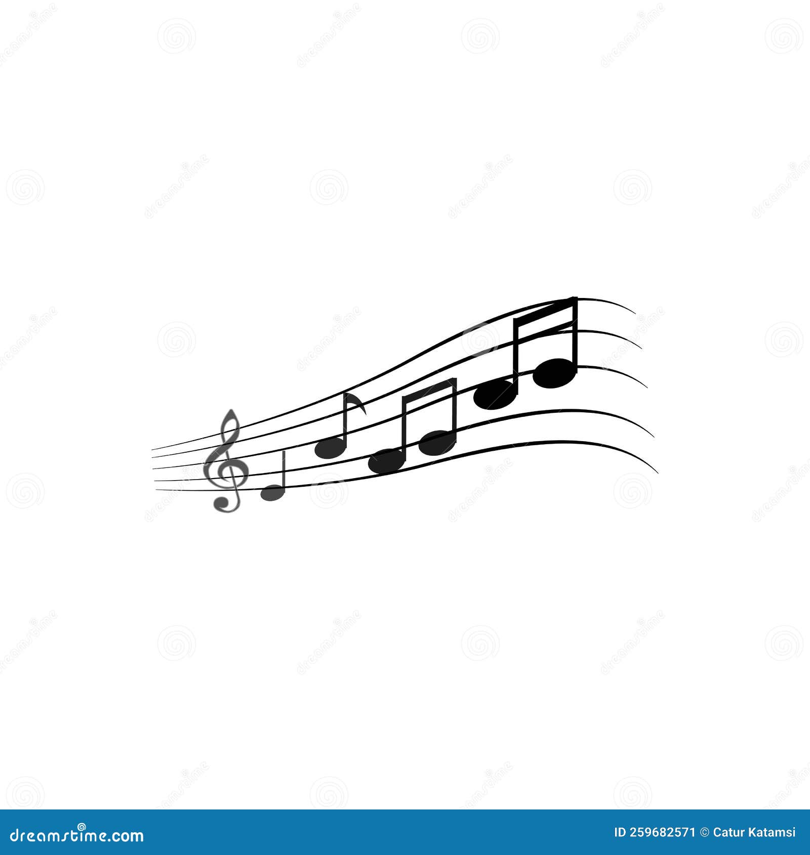 Musical Note Logo Icon Vector Design Stock Illustration - Illustration ...
