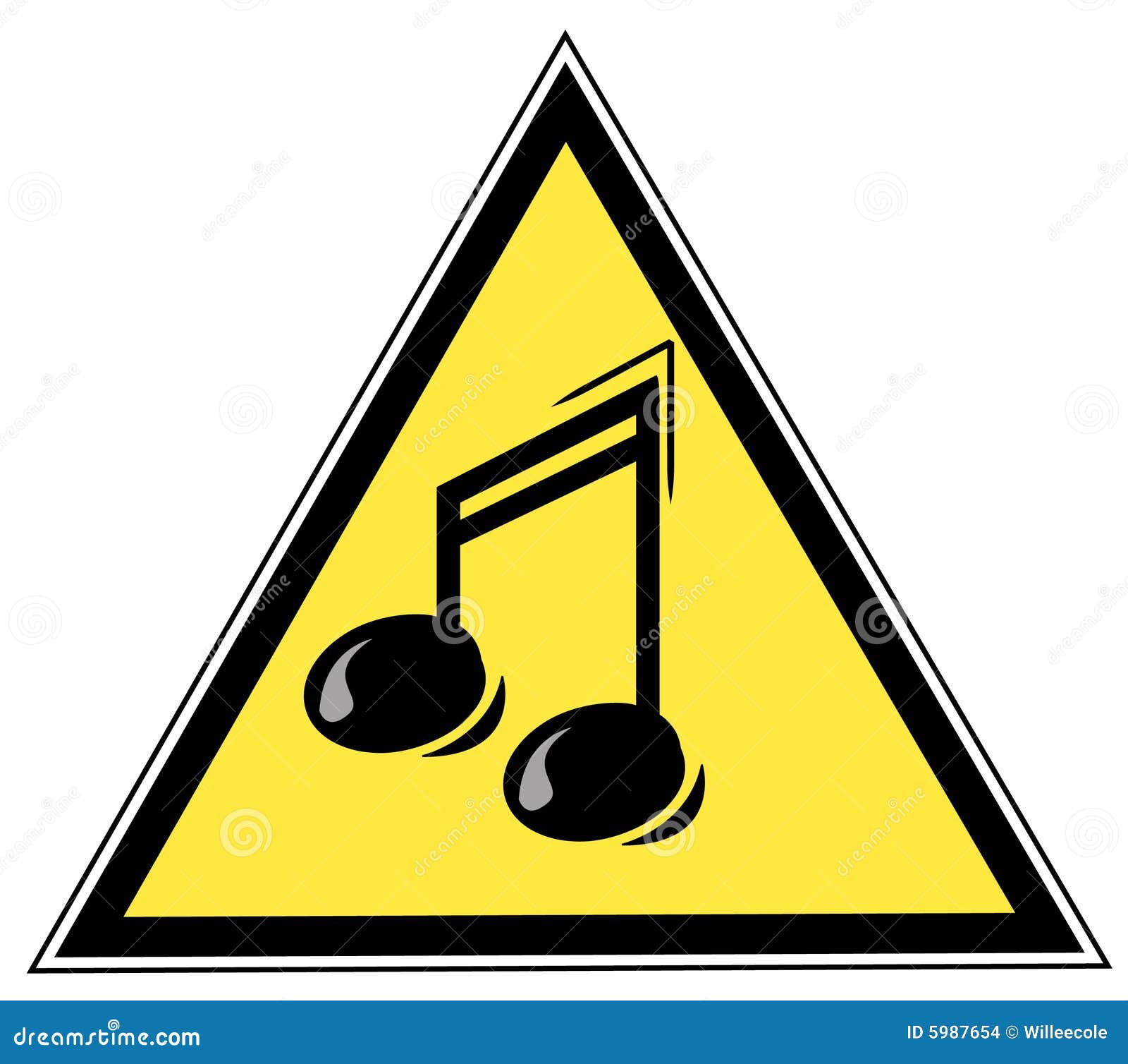 Musical note sign stock vector. Illustration of line, shape - 5987654