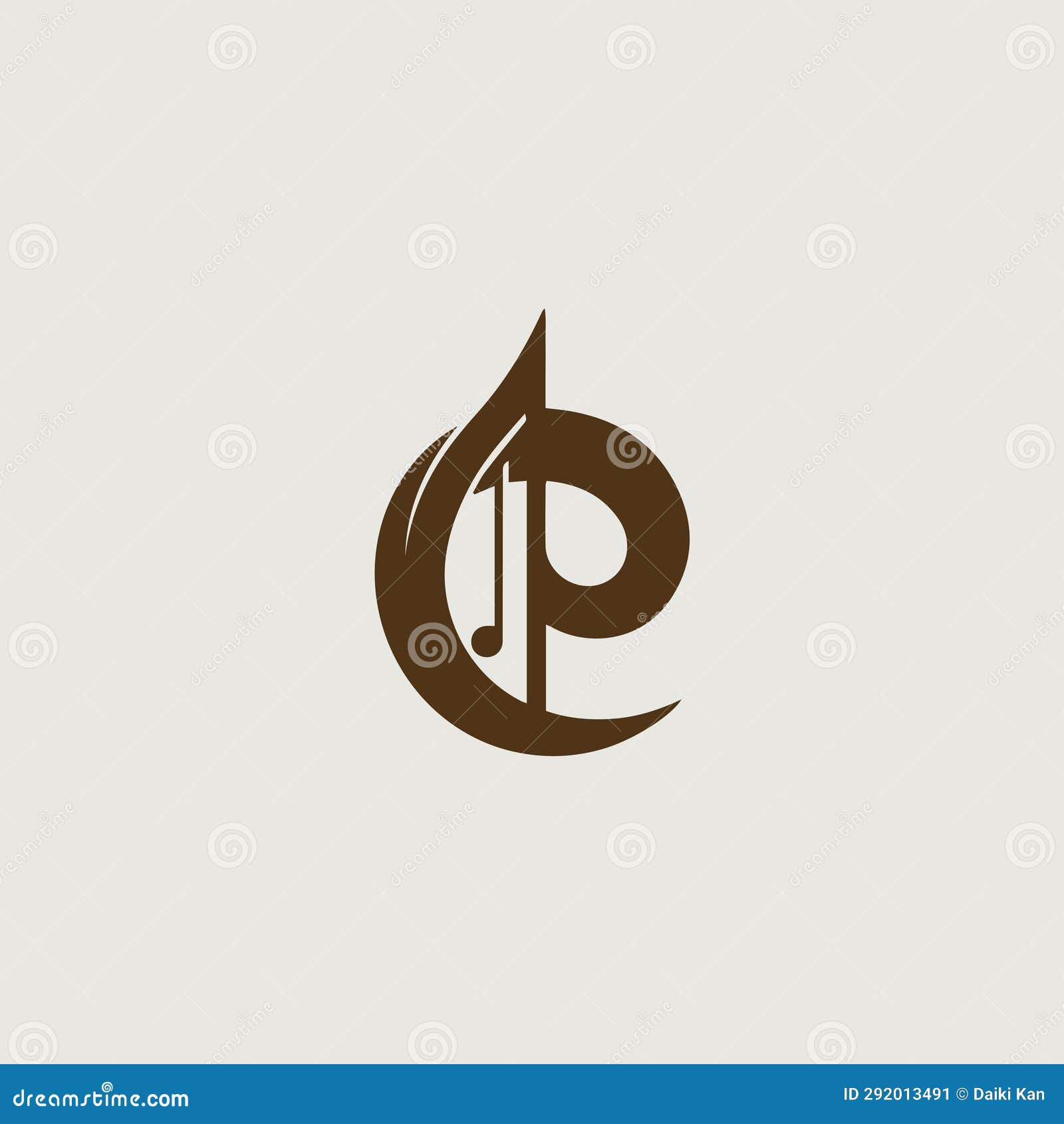 Musical note simple logo stock vector. Illustration of logo - 292013491
