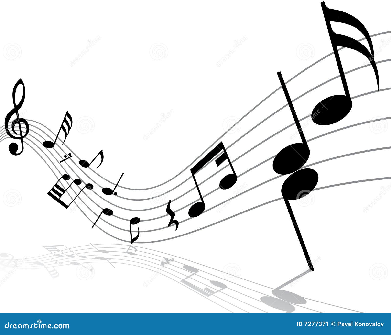 Musical note staff stock vector. Illustration of colors - 7277371