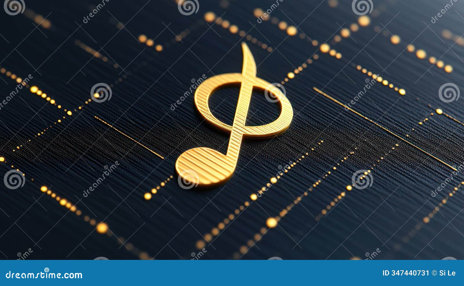 Decorative Music Notes Background. Music Notes Mingle With The Swirls ...