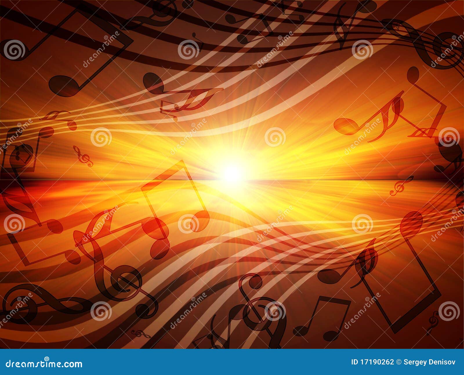 Musical notes stock illustration. Illustration of party - 17190262