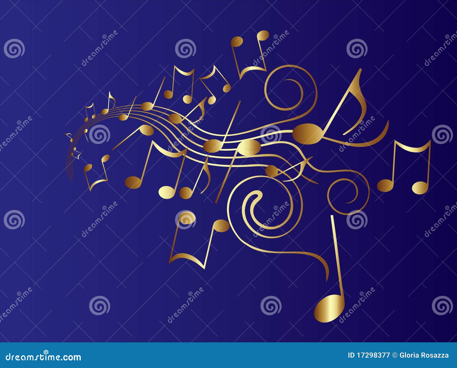 Musical Notes stock vector. Illustration of blues, sing - 17298377