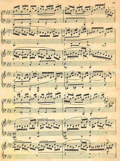 Musical notes stock image. Image of antique, sheet, instruments - 1744955