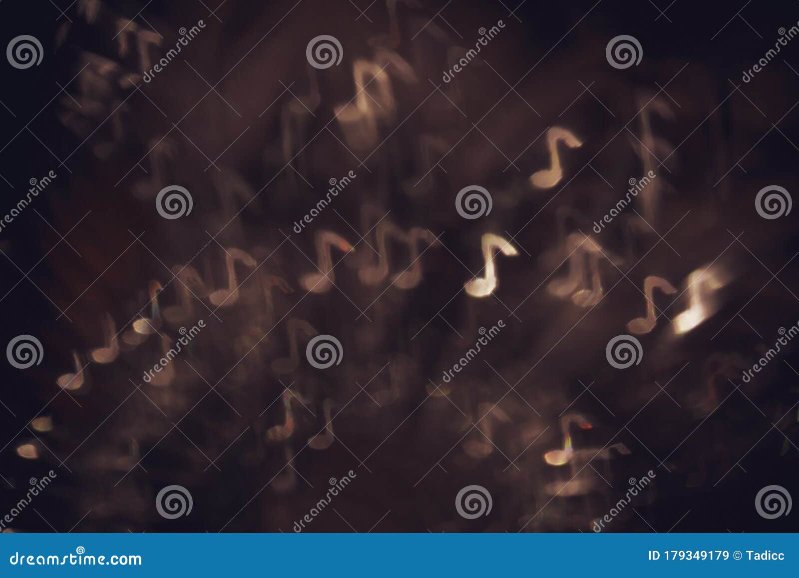 Musical Notes on Black Background Stock Image - Image of celebration ...