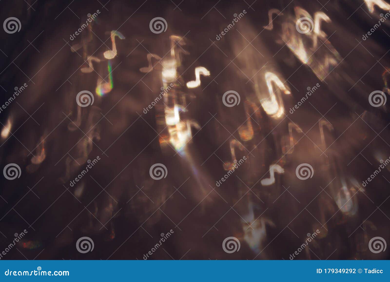 Musical Notes on Black Background Stock Photo - Image of blur, glitter ...