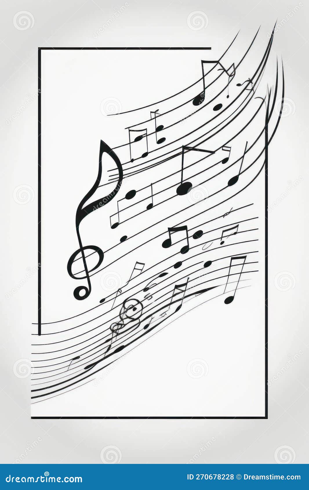 Musical notes. Musical art stock illustration. Illustration of color ...