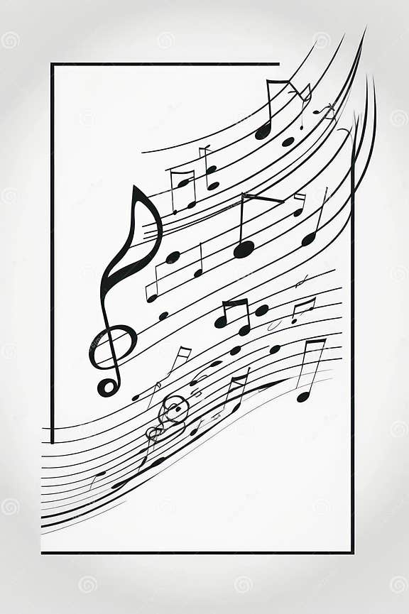 Musical notes. Musical art stock illustration. Illustration of color ...