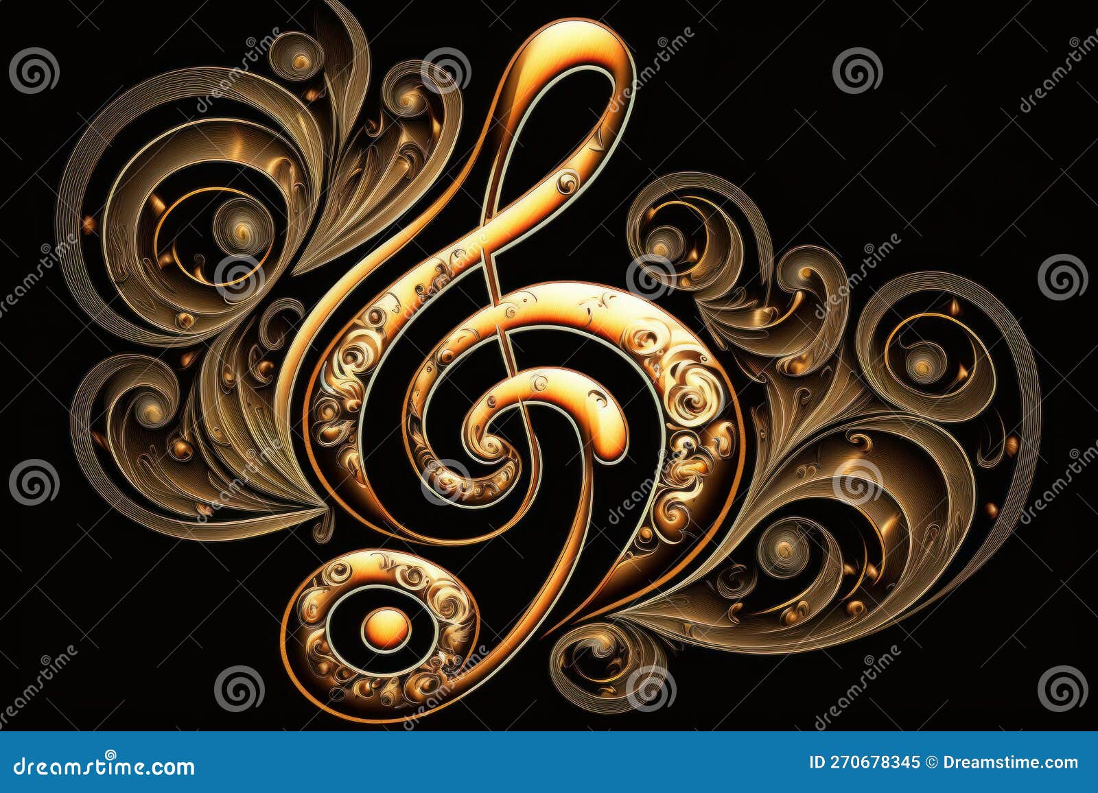 Musical notes. Musical art stock illustration. Illustration of artistic ...