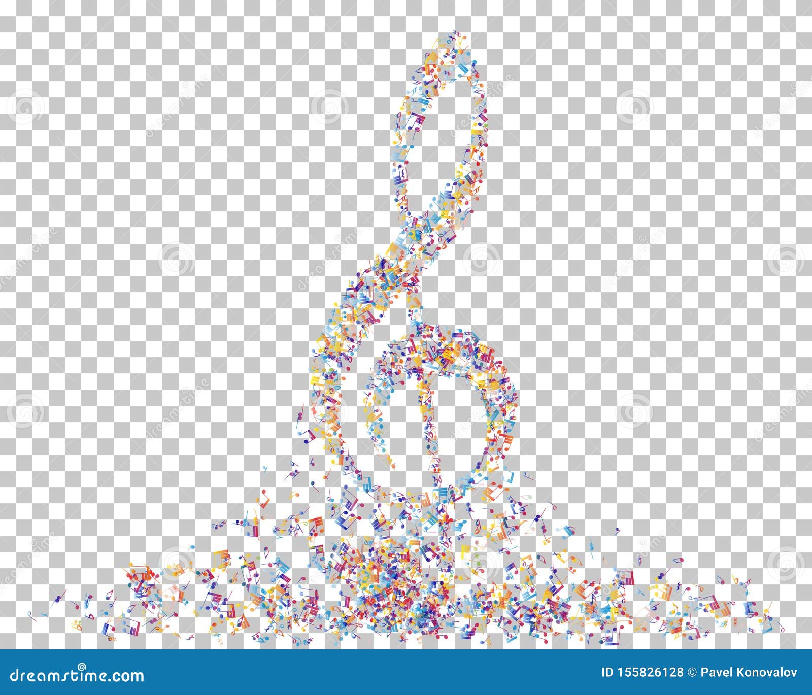 Musical Notes Background stock vector. Illustration of music - 155826128