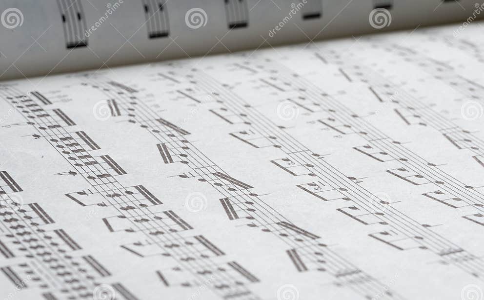 Musical notes book. stock photo. Image of book, light - 78389604