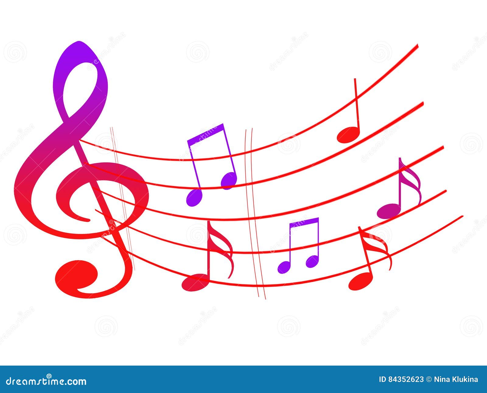 Musical Notes Decorative Pattern Stock Illustration - Illustration of ...