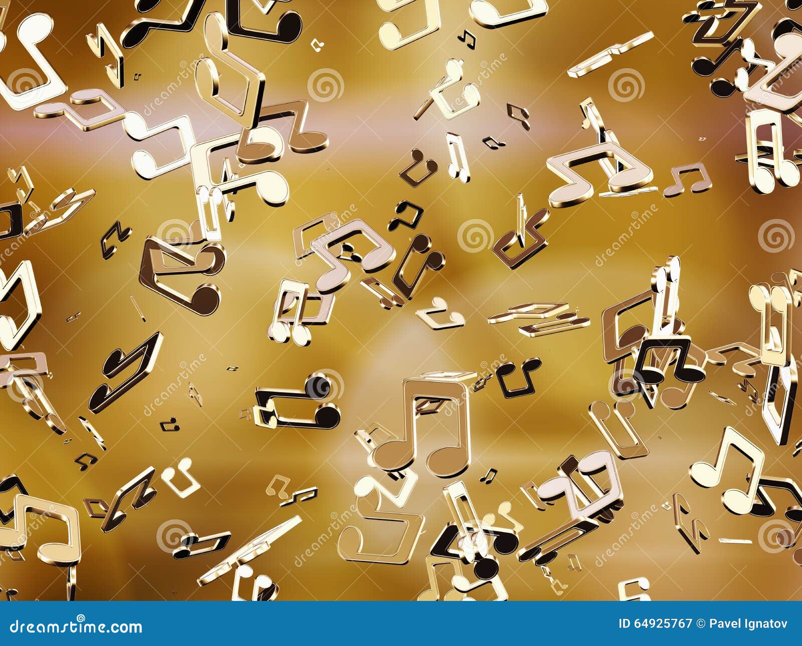 Musical notes stock illustration. Illustration of falling - 64925767
