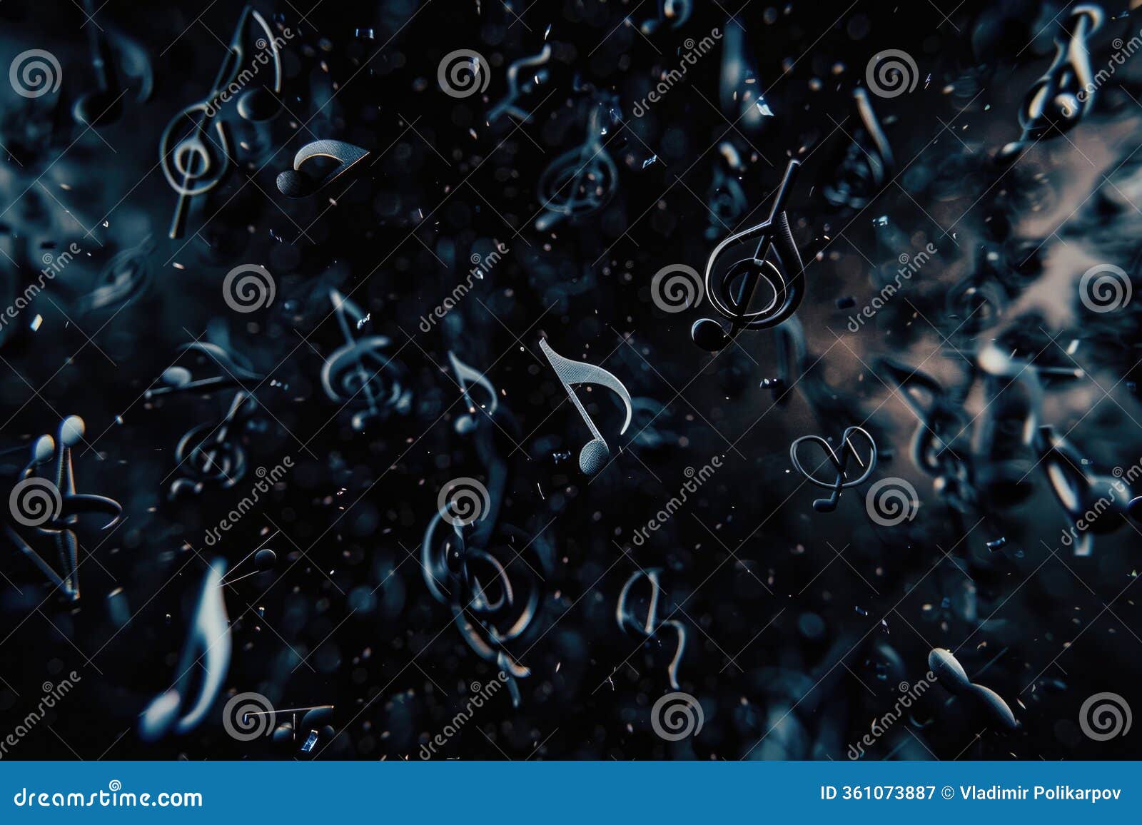 Musical Notes Floating in the Air, Perfect for Music-related Designs ...