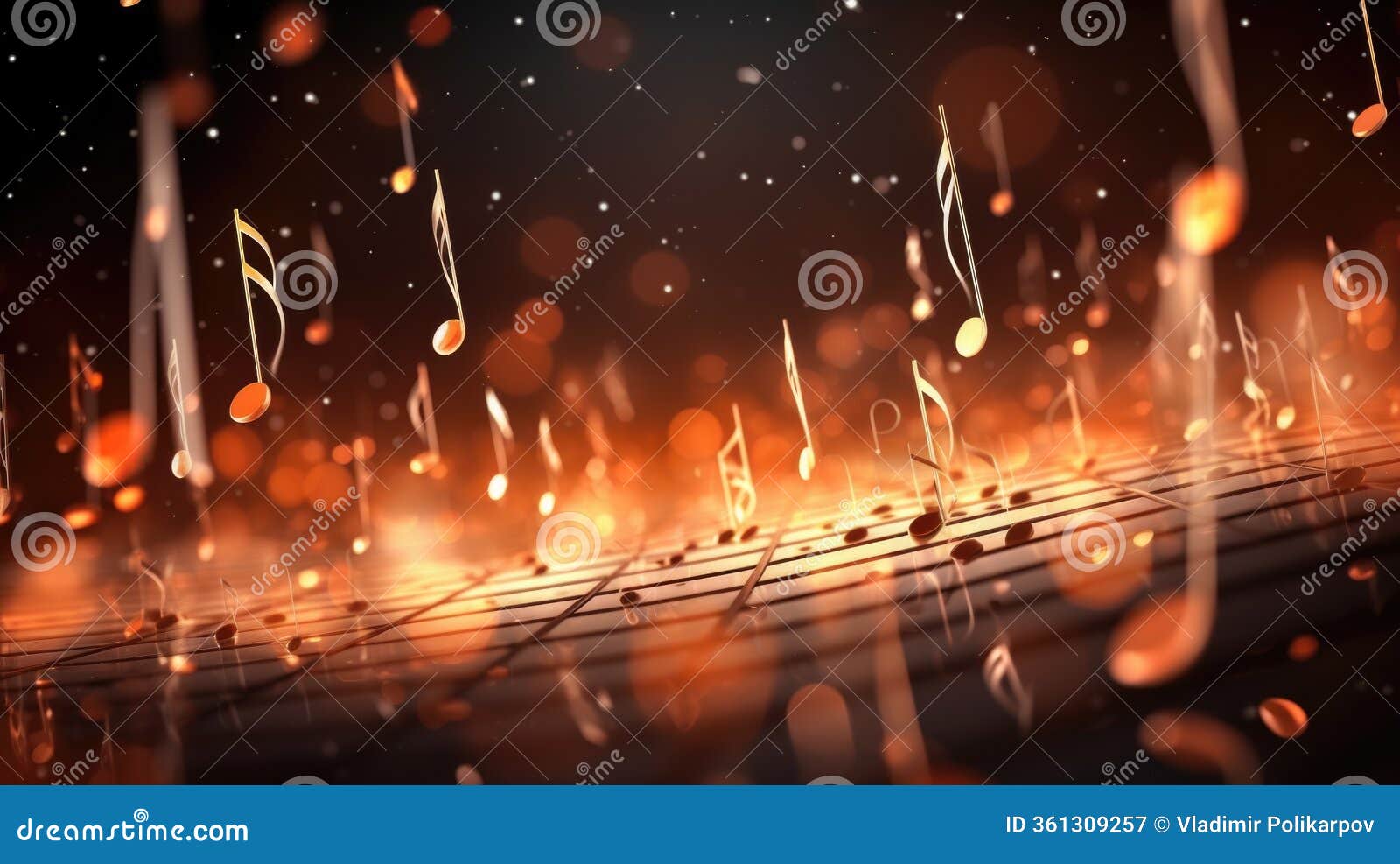Musical Notes Floating in the Air. Perfect for Music-related Projects ...