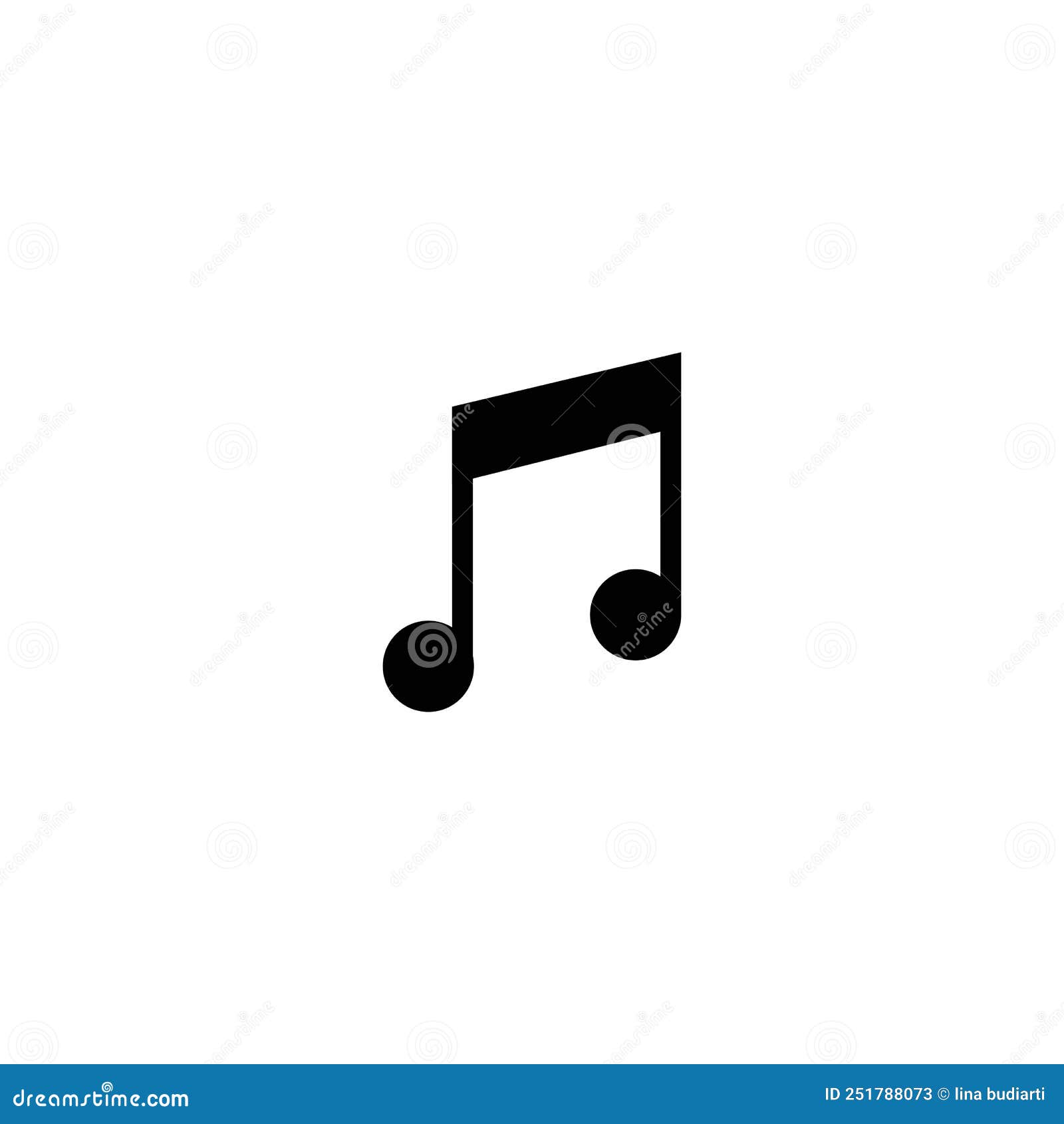 Musical notes icon stock vector. Illustration of sixteen - 251788073