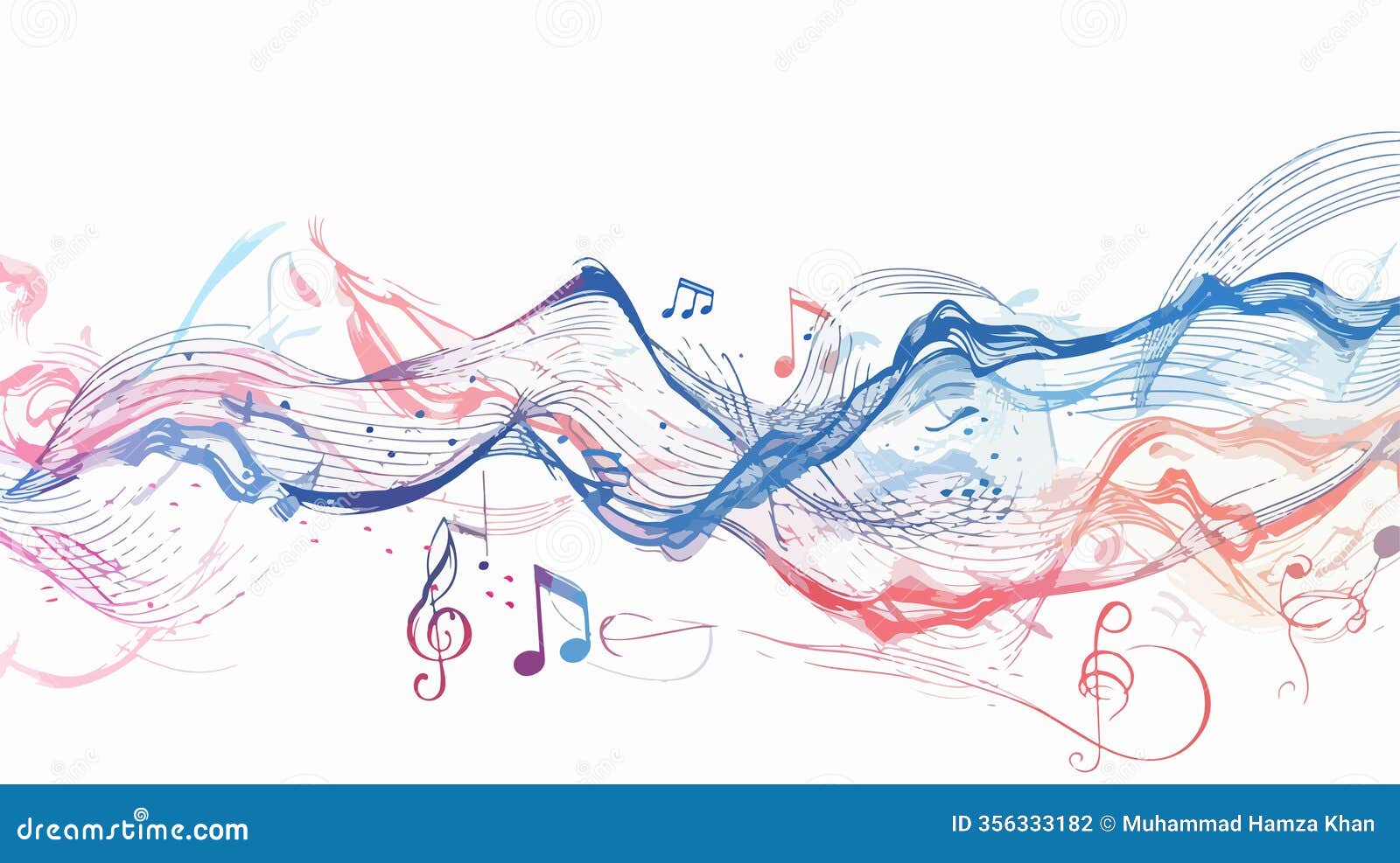 Musical Notes Line Art Vector Illustration for Creative Projects Stock ...