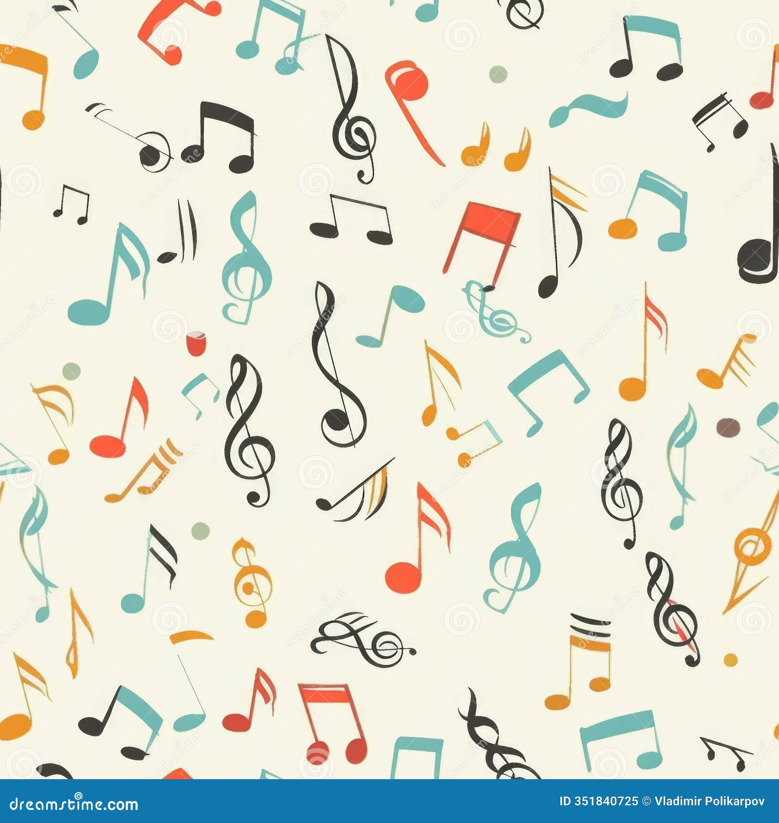 Musical Notes on a Plain White Background. Suitable for Music-related ...